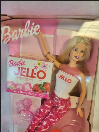 Jell-O Fun Barbie Doll 2001 Mattel #55417 WITH REAL JELLO & MOLD New In ...