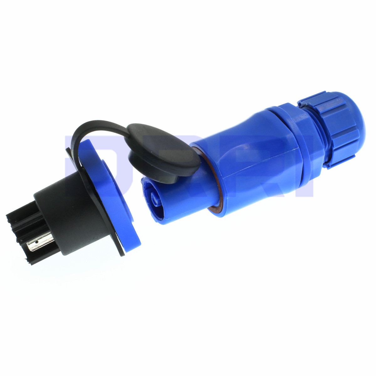 Neutrik NAC3FCA Series PowerCon Lockable Blue AC Connector Cable Plug ...