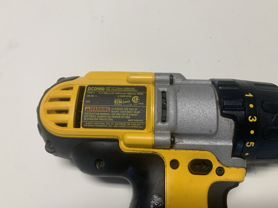 DeWalt DCD950 18V 1/2" Cordless Drill/Driver Hammer Drill. Tool Only ...