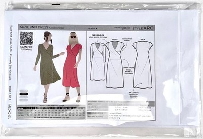 Style Arc Suzie Knit Dress. Sewing Pattern, Sz US 14. Uncut, Factory ...