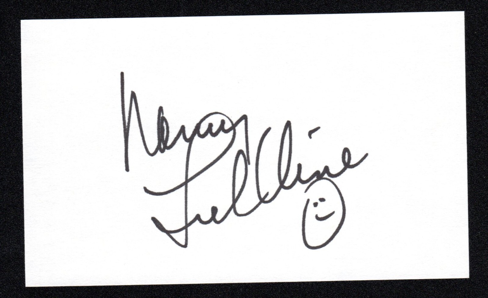 Nancy Lieberman Cline Autographed Signed 3x5 Index Card Basketball HOF ...