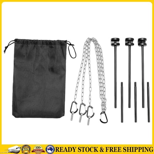 BBQ Tray Support Metal Barbecue Tray Holder for Camping (Combination ...