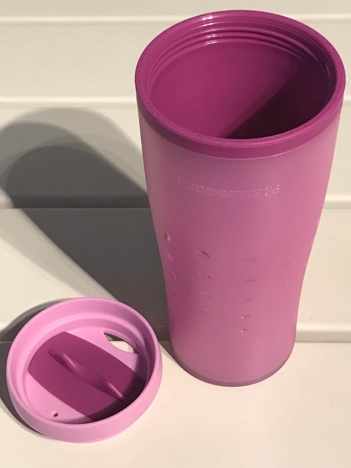 New Tupperware Insulated Commuter Travel Mug Tumbler Cup 16oz- Purple ...
