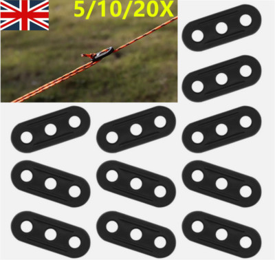 Guyline Runners Clips Camping Tent Awning Guy Line Rope Tensioners ...