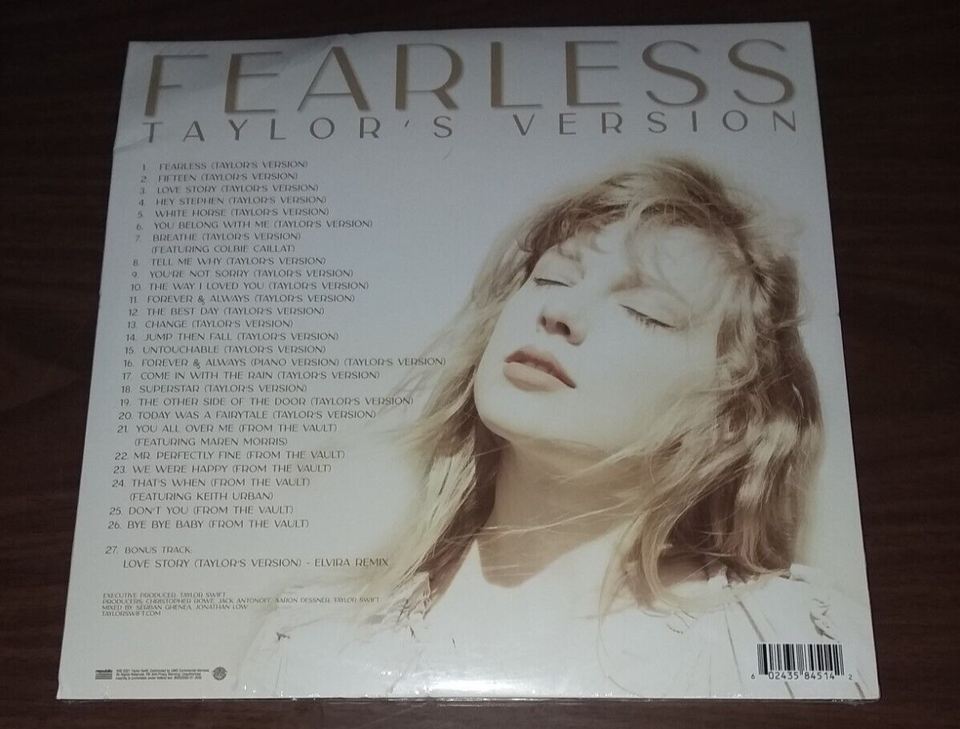 Taylor Swift "Fearless" Taylor's Version 3X RED Colored Vinyl NEW ...