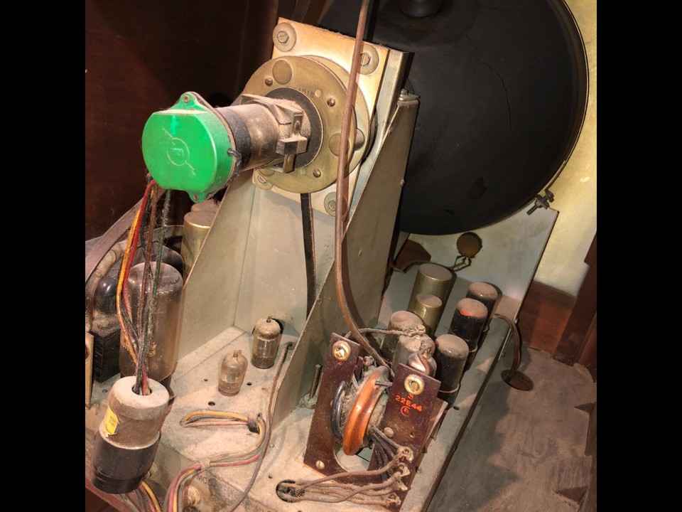 1949 B/W 12" 415CV Sentinel Mahogany Console Television Set | eBay