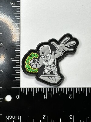 Silver Surfer marvel pvc rubber morale ranger eye patch Edc | eBay