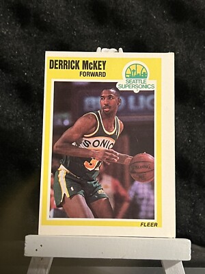 1989-90 Fleer #149 Derrick McKey Seattle SuperSonics Basketball NBA ...