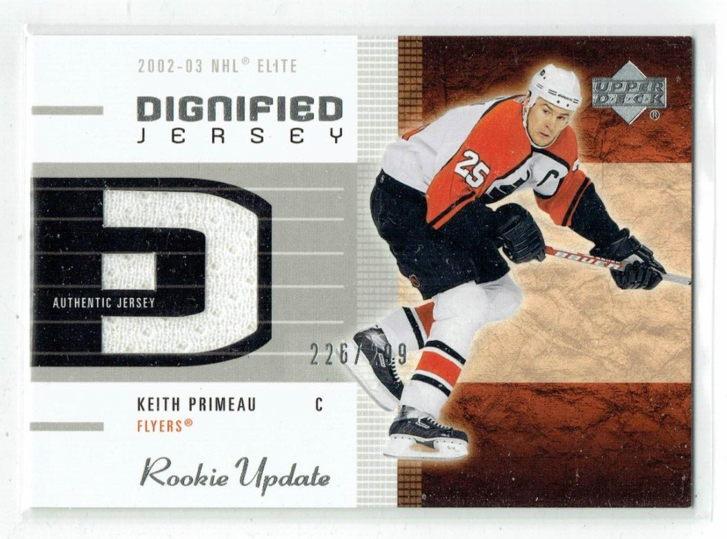 02-03 UD Upper Deck Rookie Update Dignified Jersey Keith Primeau /299 ...