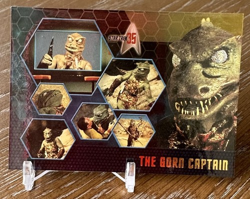 Star Trek 2001 Vintage Paramount The Gorn Captain Starfleet File Card ...