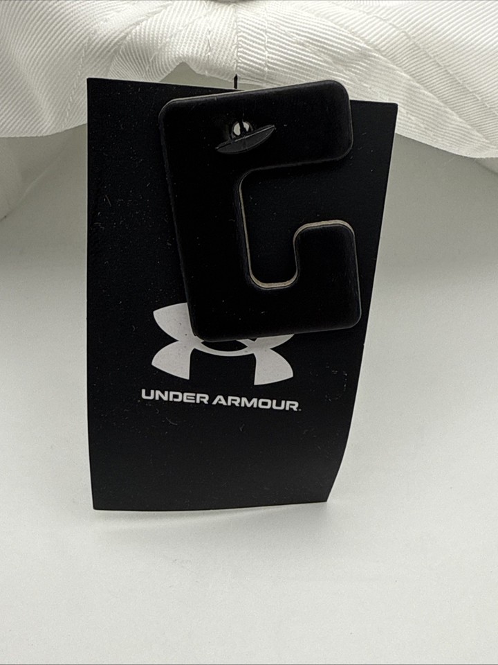 NWT Men Under Armour White Adjustable Cap One Size Fits Most | eBay