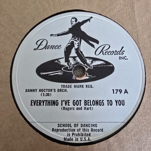 78rpm 10" Dance Records 179 Danny Hoctor's Orch. - Shufflestep Blues | eBay