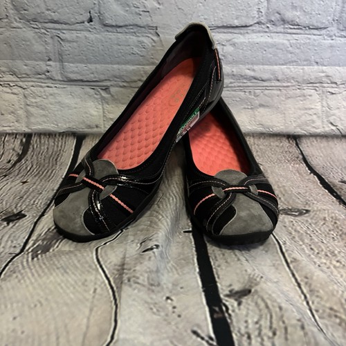 PRIVO BY CLARKS WOMEN'S US 8M BLACK PINK PATENT LEATHER SLIP ON FLATS ...