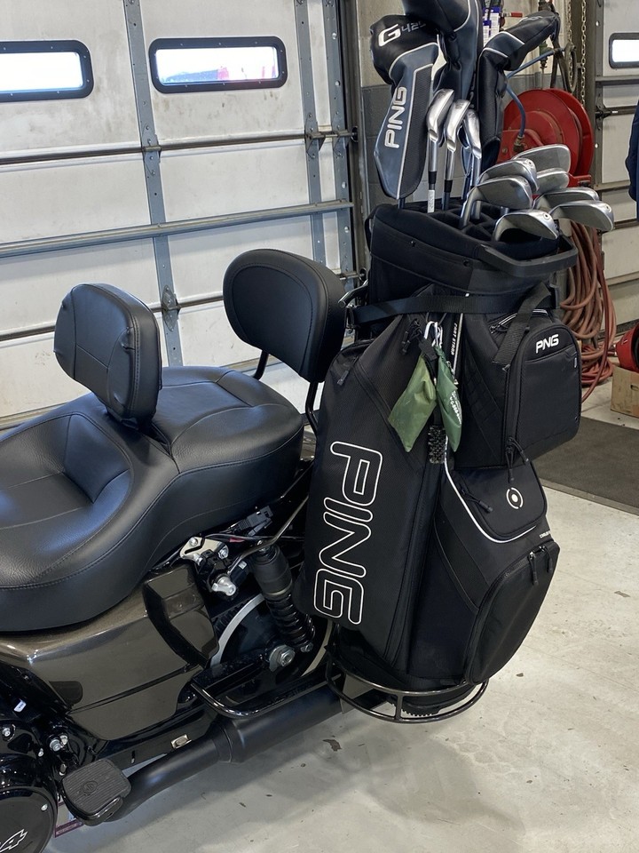 Harley-Davidson Motorcycle Golf Bag Rack for Harley touring bikes. | eBay