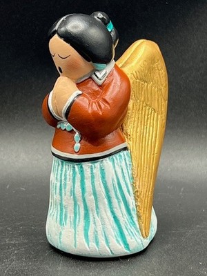 Whtiefeather Studios Native American Nativity Angel Praying Gold Wings ...