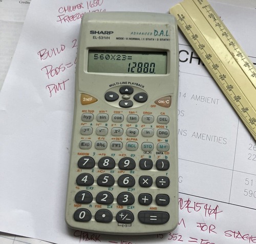 Sharp Advanced DAL Calculator EL 531VH, with Multi Line Playback ...