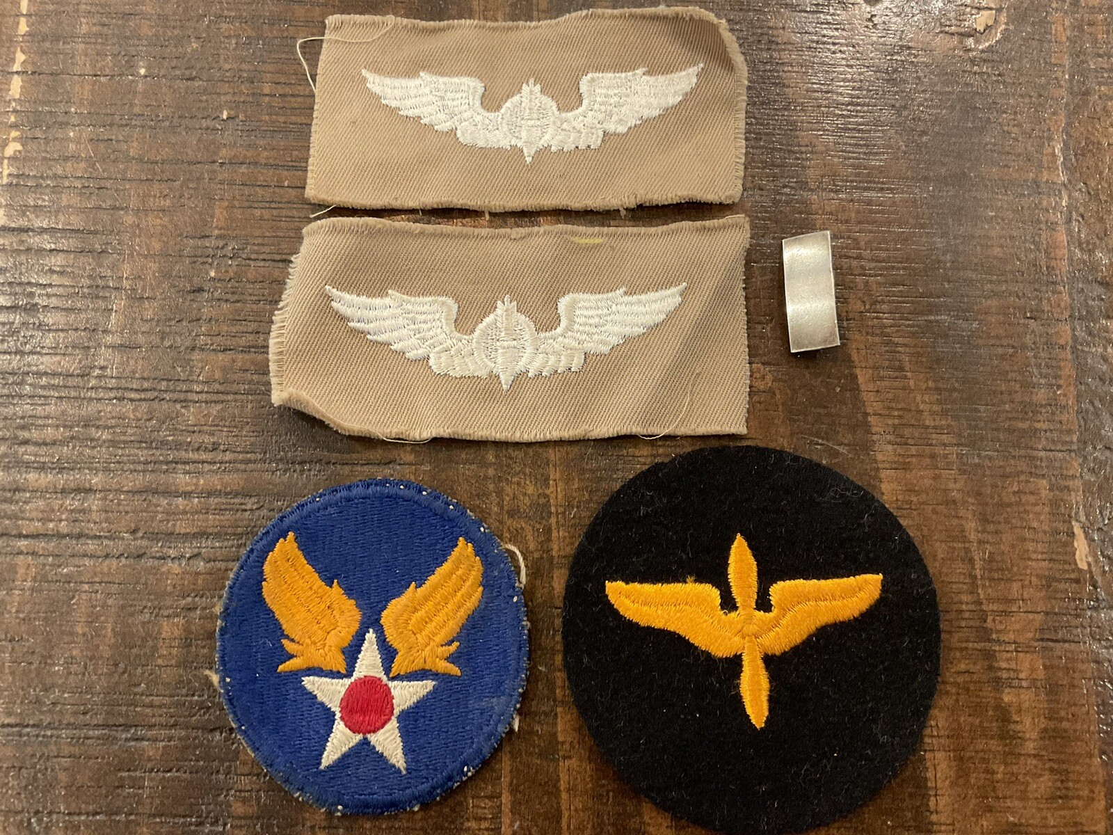 ORIGINAL WWII USAAF BOMBARDIER PATCH LOT / THEATER MADE 1ST LT BAR | eBay