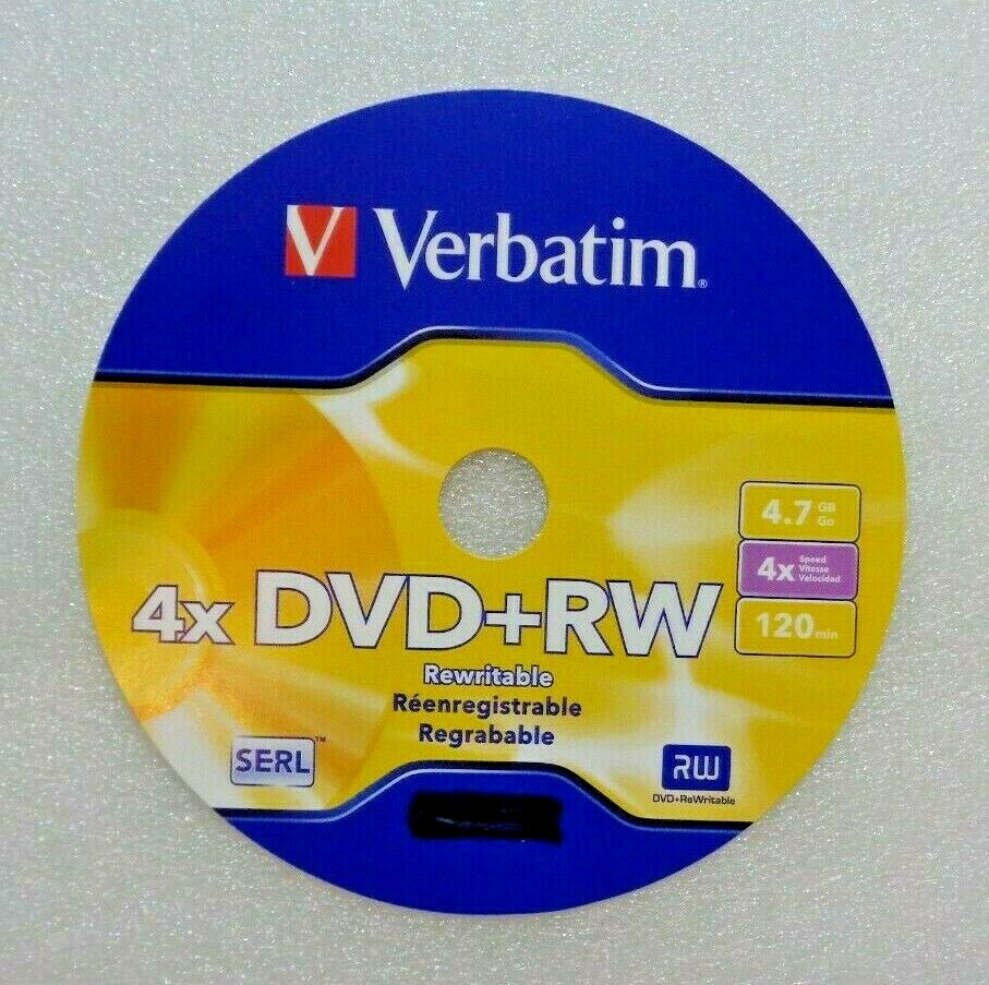 10 X Verbatim 4X Blank DVD+RW 4.7GB Rewritable DVD 94834 | eBay