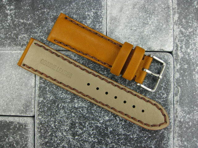 Neuf 20mm Swiss Army Wenger Vachette Bracelet Cuir de Montre Moutarde ...