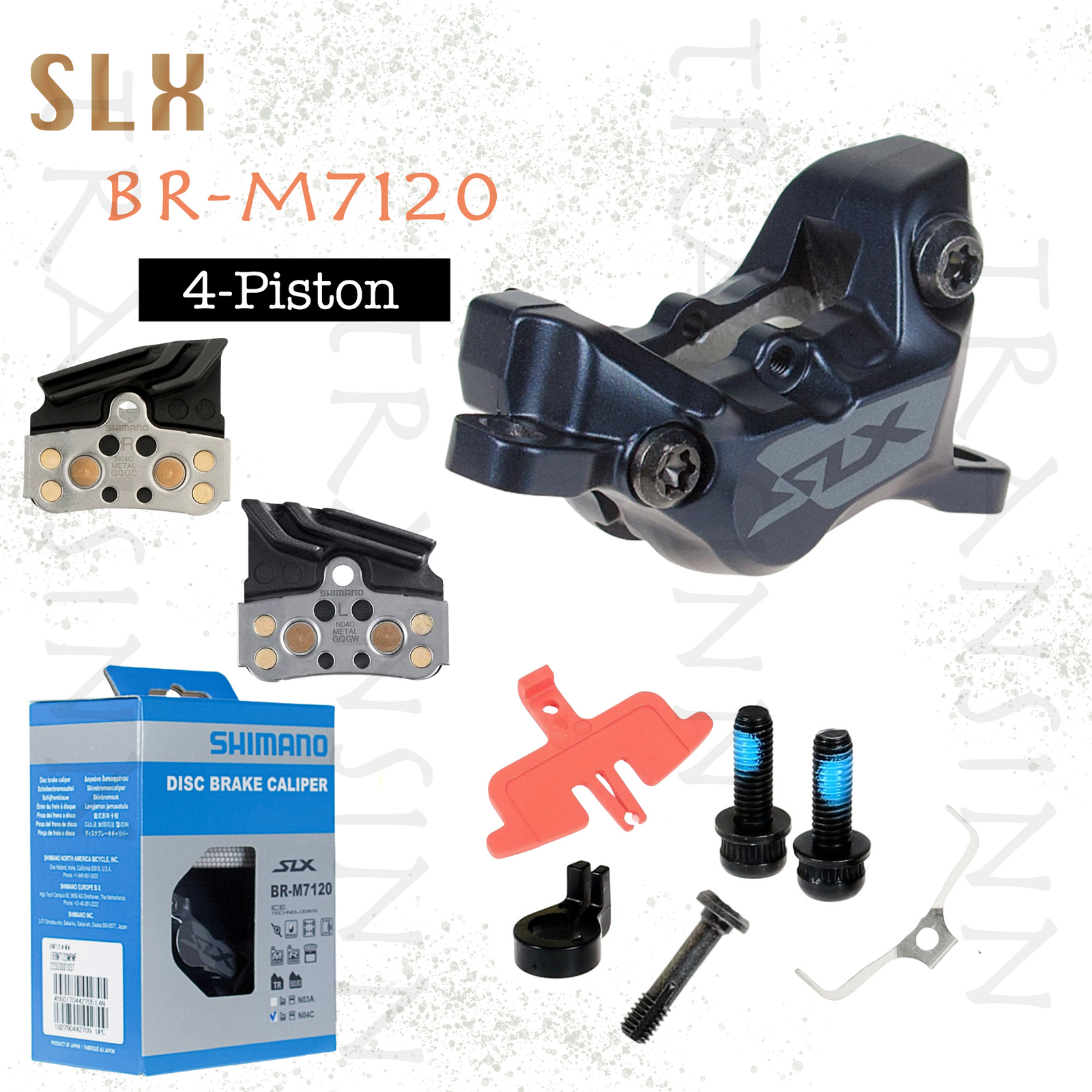 Shimano BR-M7120 SLX 4-Piston Disc Brake Caliper w/N04C NIB Hydraulic ...