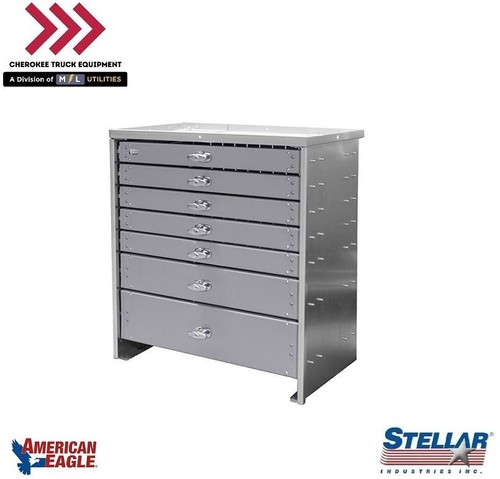 Stellar 26106, (7) Drawer Heavy-Duty Steel Toolbox- 31.5"H x 28"W x 16. ...