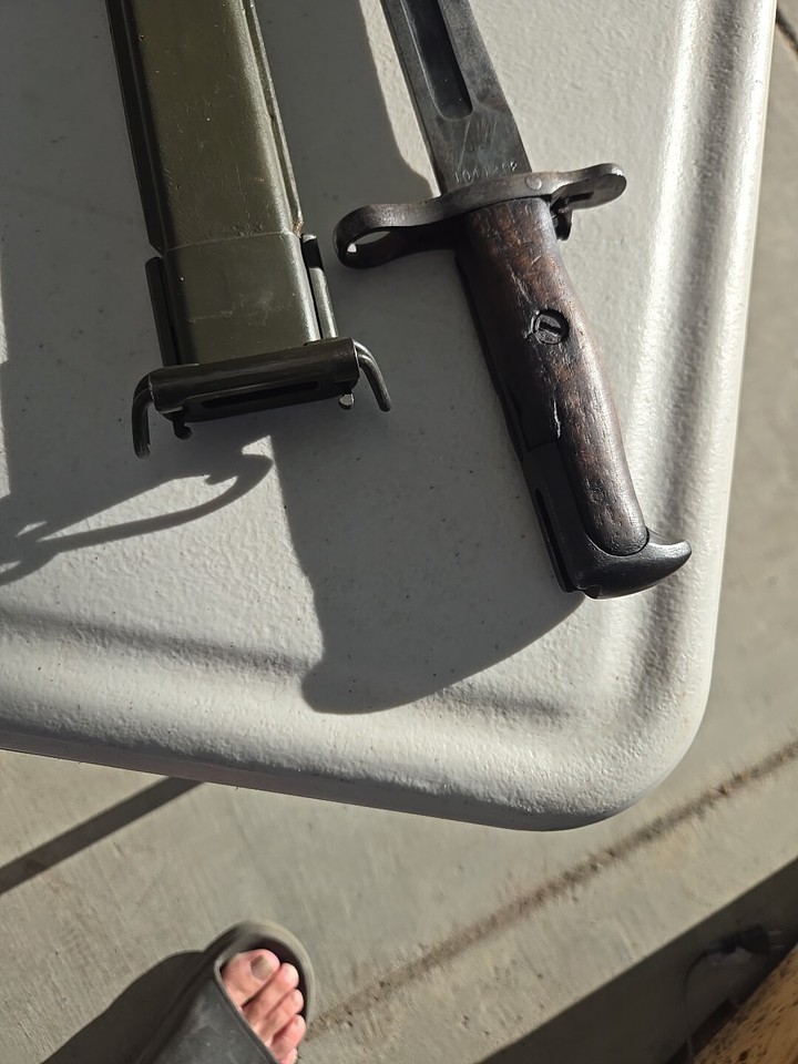 WWI SA US Military M1905 Bayonet Marked SA 1918 M3 Fiber Scabbard | eBay