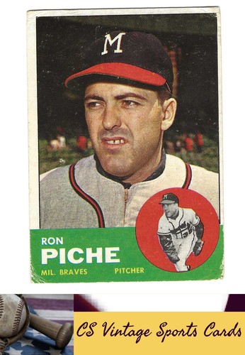 1963 Topps #179 Ron Piche | eBay