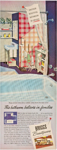 1949 Briggs Beautyware Plumbing, Dow Plastics Housewares Double Sided ...