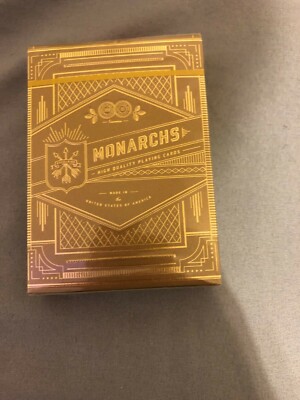 Gold Monarch Playing Cards by Theory11 Golden Monarchs deck Sealer Rare Silver | eBay