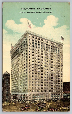 Postcard The Insurance Exchange 175 W Jackson BLVD Chicago Illinois VTG ...