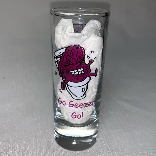 Poop Shot Glass Go Geezer Go Bathroom Gag Gift Senior Old Fart ...