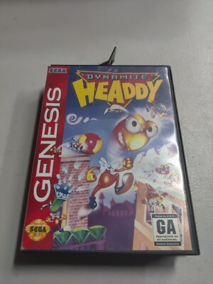 Dynamite Headdy (Sega Genesis, 1994) In Box 10086015430| eBay