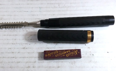 ARNOLD Gold Band Pen Razor w/ Litho Blade Box | eBay