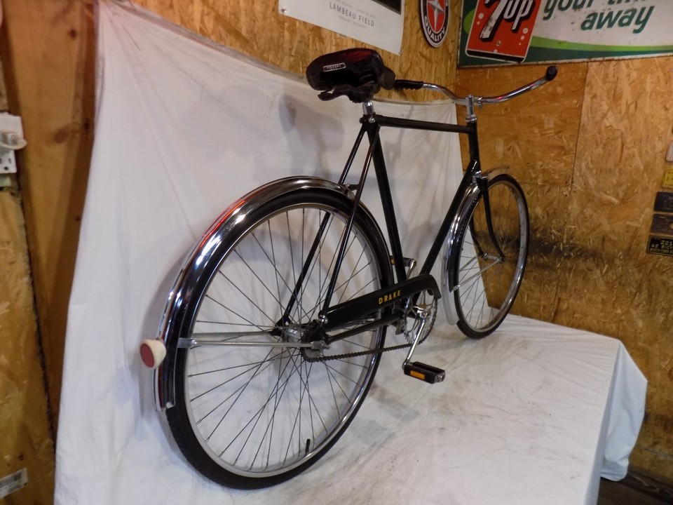 1970s DRAKE MENS ROAD CRUISER BICYCLE VINTAGE RALEIGH RACER BSA TRIUMPH ...