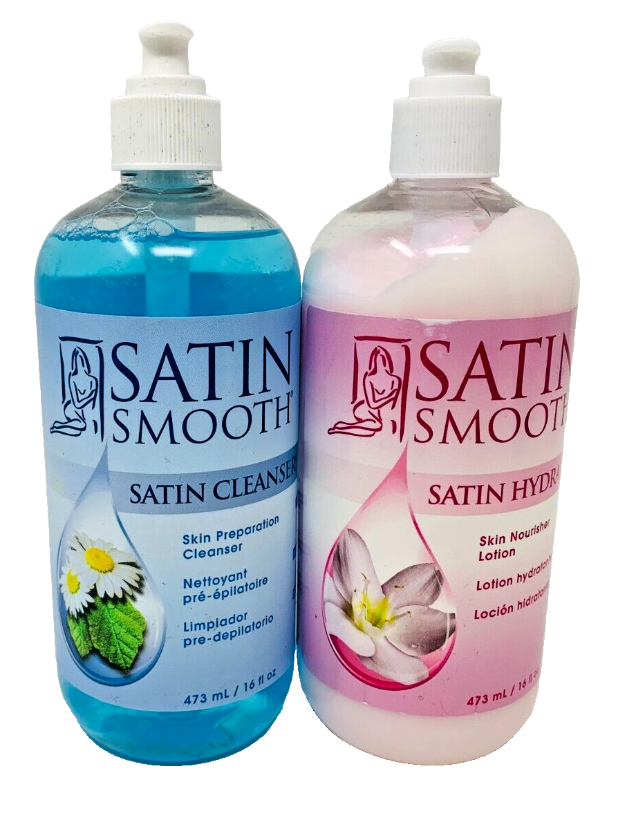 Lot 2 Satin Smooth Satin Cleanser Skin /Satin Hydrate Preparation ...