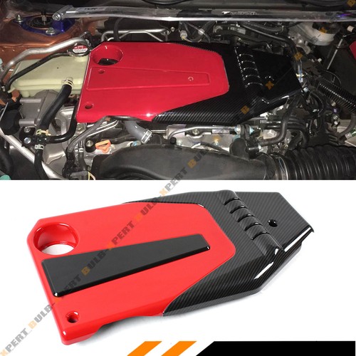 FOR 2016-2021 10TH GEN HONDA CIVIC JDM RED BLACK TYPE-R STYLE ENGINE ...