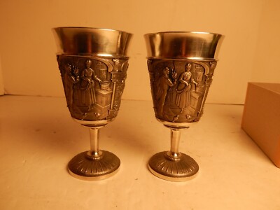 Vintage Feinzinn GES.GESCH. NK W Germany Pewter Goblet Wine Stem FEIN ...