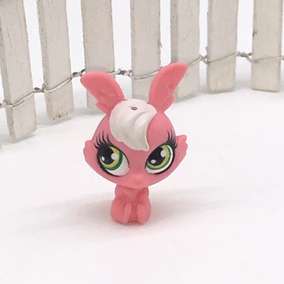 Littlest Pet Shop LPS MINI 3683 rabbit bunny Pink Green Eyes | eBay