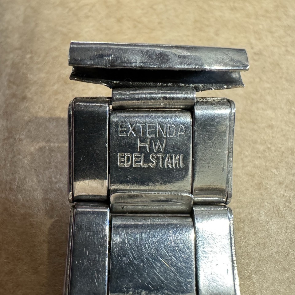 DRGM Germany EXTENDA HW EDELSTAHL Watch Bracelet Strap WW2 Military ...