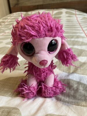 Ty Patsy Poodle Dog Pink Beanie Baby Boo 6” 15cm Plush Soft Toy BNWT b8 ...