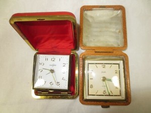 works 2 folding Mechanical Koch Alarm Clock & Northfield Alarm Clock ...
