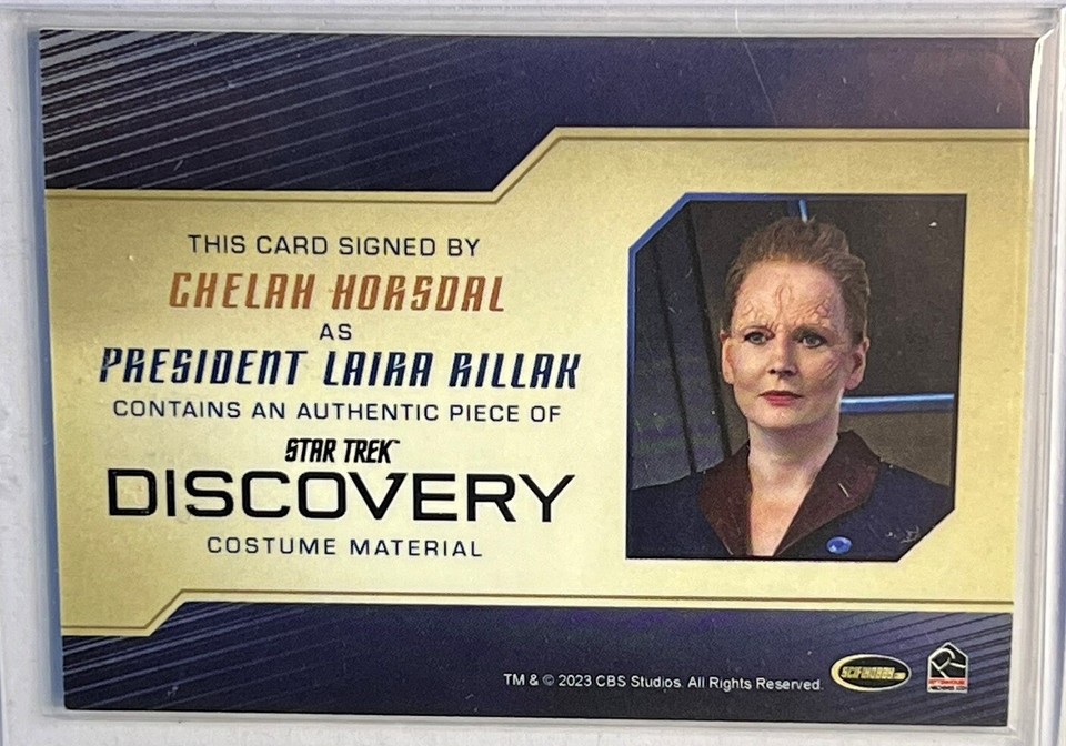2023 Star Trek Discovery Chelah Horsdal Autograph Auto Costume Relic ...