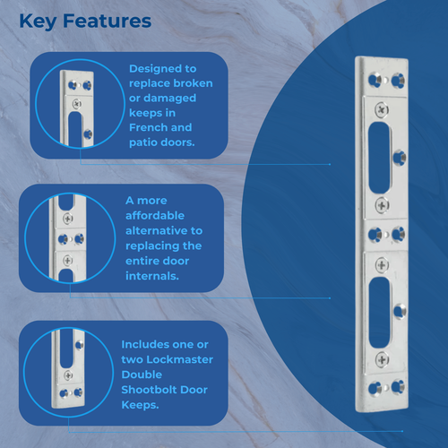 UPVC Door Keep Double Shootbolt French Patio Doors Lock Yale Lockmaster | eBay UK