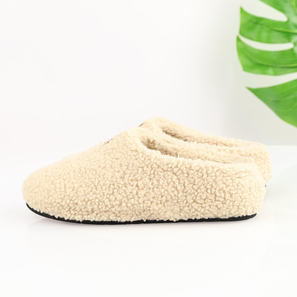 Bombas Shoes Womens Sunday Slippers Size 8 Cream Sherpa Fleece Mule ...