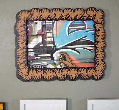 Train Graffiti series, Sandy Sanders "The Marksmen", 16" x 14" x 3 ...
