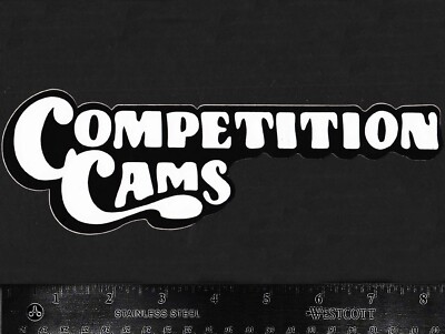 COMPETITION CAMS - Original Vintage 1980's Racing Decal/Sticker - 8.25 ...