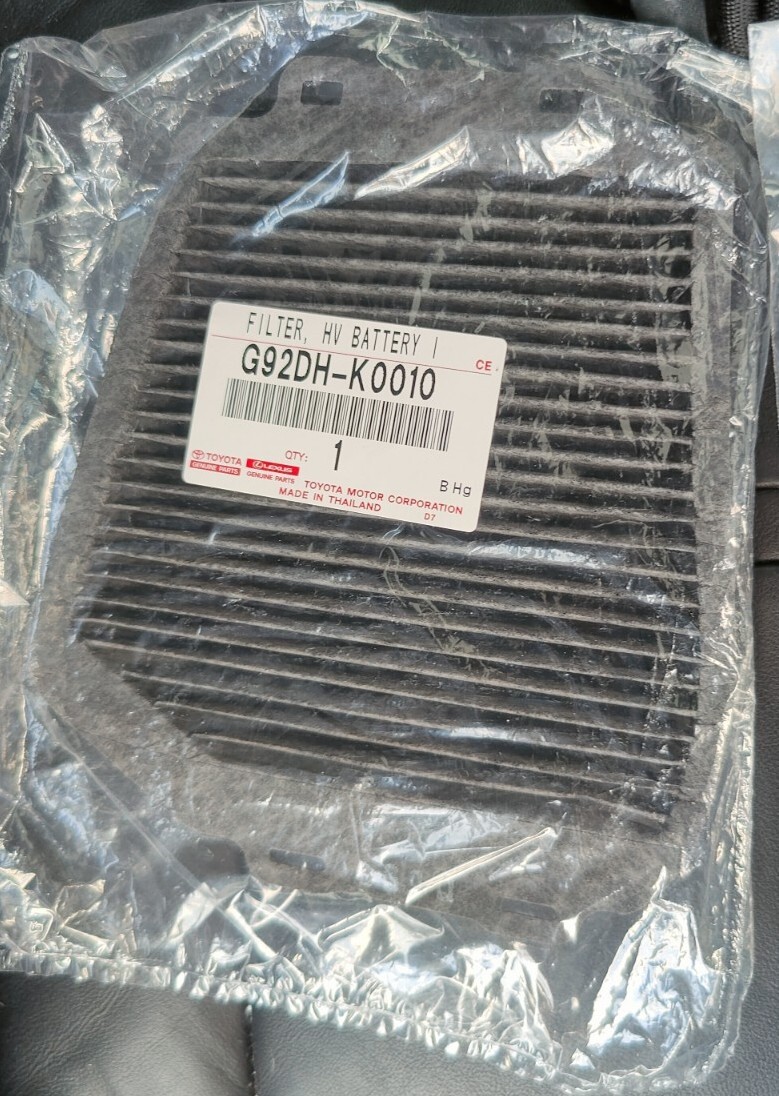 Genuine Toyota Yaris Hybrid Battery filter 2020 2021 2022 2023 G92DH ...
