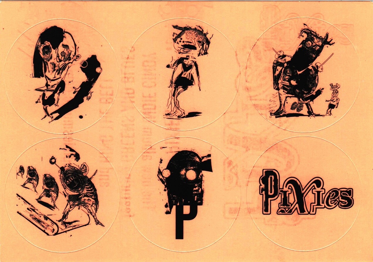 THE PIXIES Indie Cindy Ltd Ed RARE New 6 Stickers Lot +BONUS Rock Punk ...