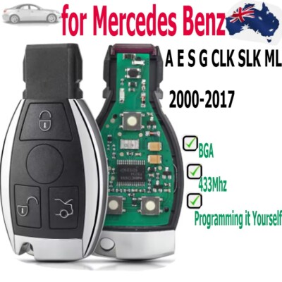 Complete Remote Key Fob Suits Mercedes Benz A E S G CLK SLK ML Class 3B ...