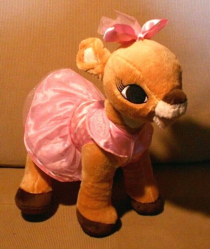 Rudolph The Red Nosed Reindeer Girlfriend CLARICE Plush Pink Bow and ...